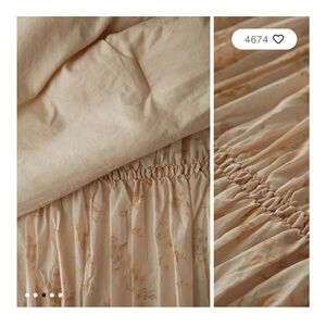 Urban Outfitters | Bedding | Urban Outfitters Rita Ruffle Floral Quilt ...